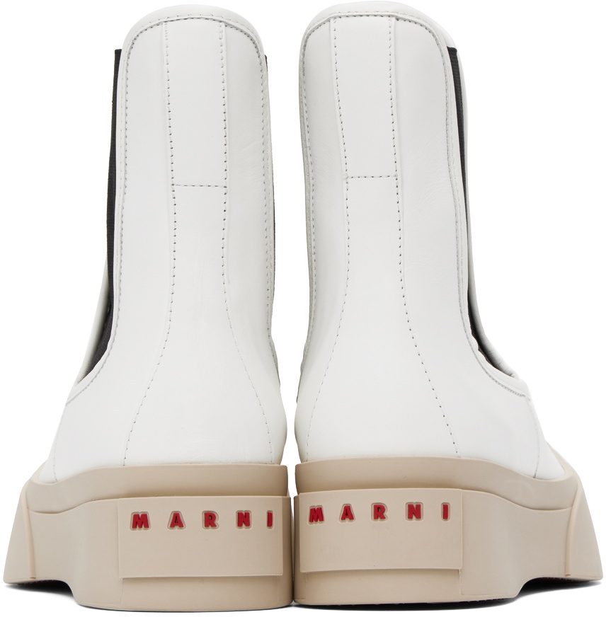 Marni White Pablo Chelsea Boots Marni