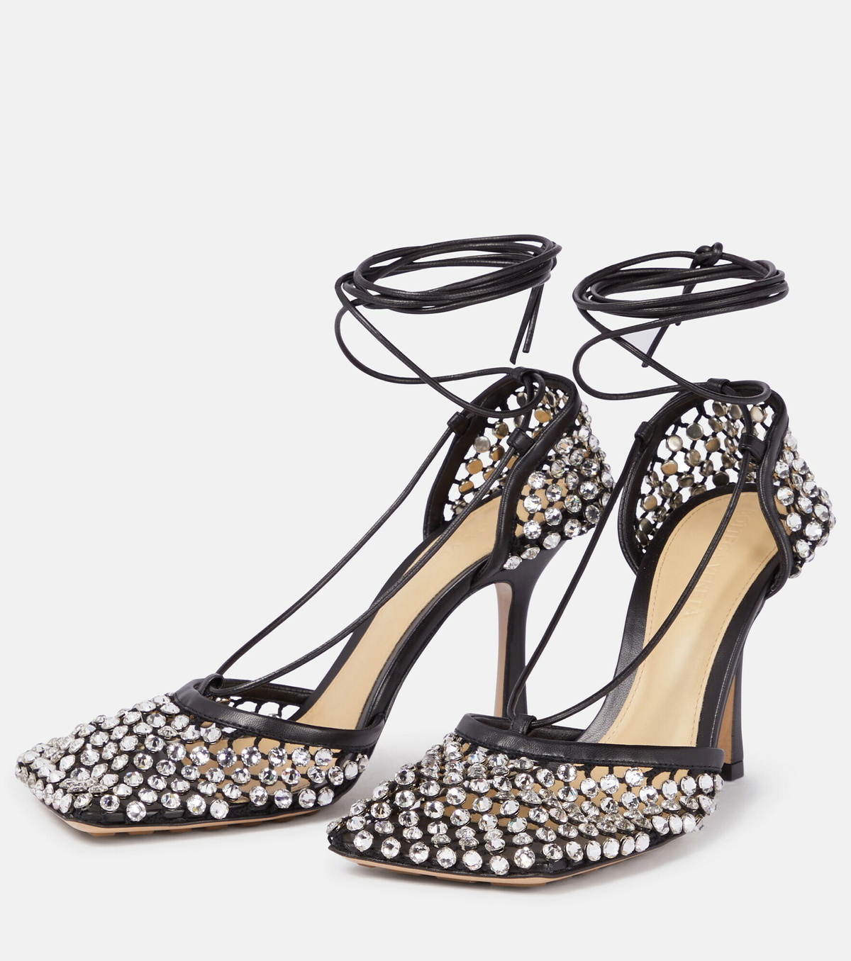 Bottega Veneta - Stretch embellished mesh pumps Bottega Veneta