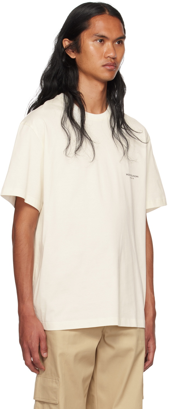 Wooyoungmi Off-White Square Label T-Shirt Wooyoungmi