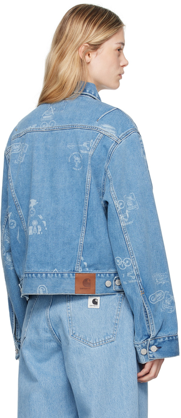 Carhartt Work In Progress Blue Stamp Denim Jacket Carhartt WIP