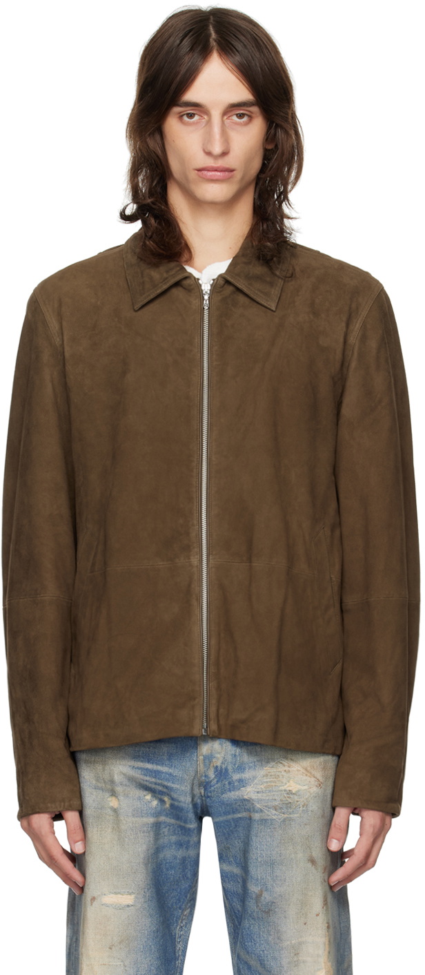 rag & bone Brown Melrose Suede Jacket Rag and Bone