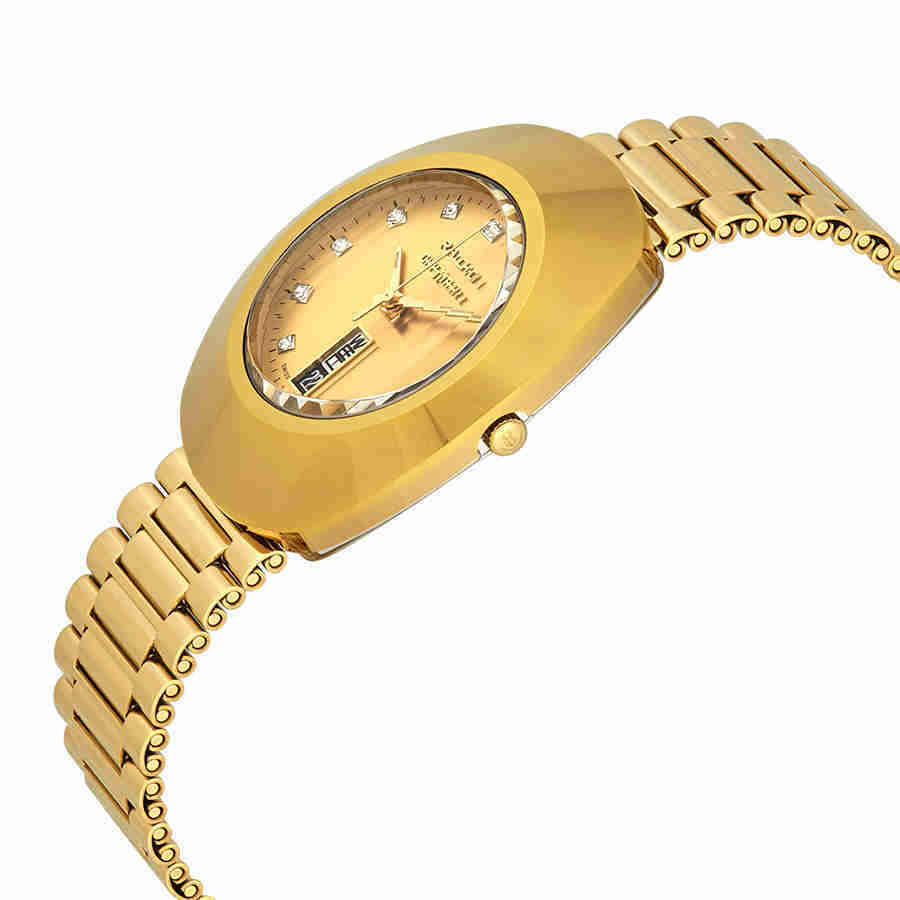 Rado The Original Diamond Gold Dial Watch R12304303 Rado