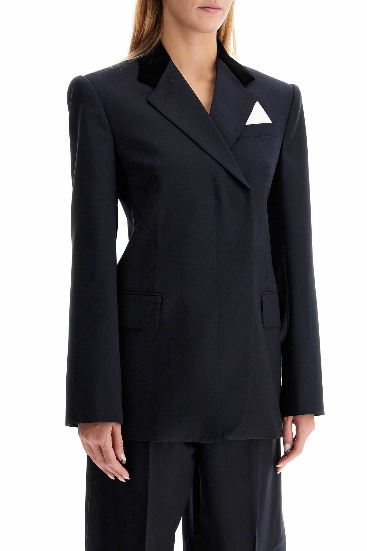 SPORTMAX 'bino' fresh wool blazer Blue Sportmax