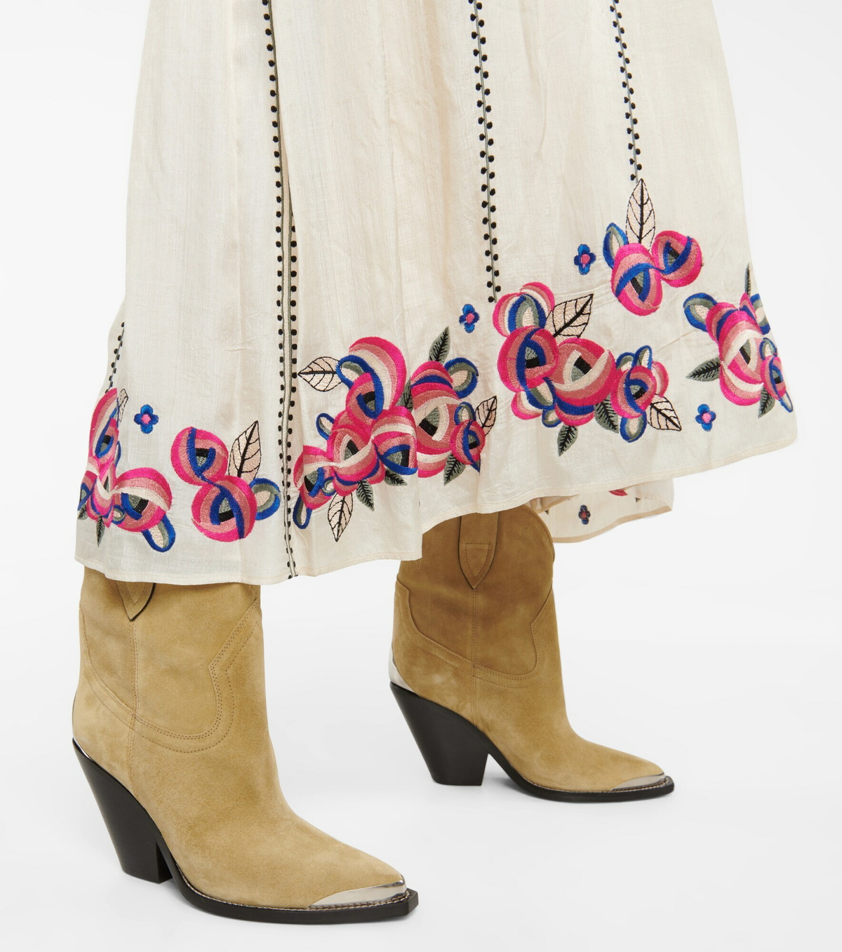 Isabel Marant - Leyane suede cowboy boots Isabel Marant