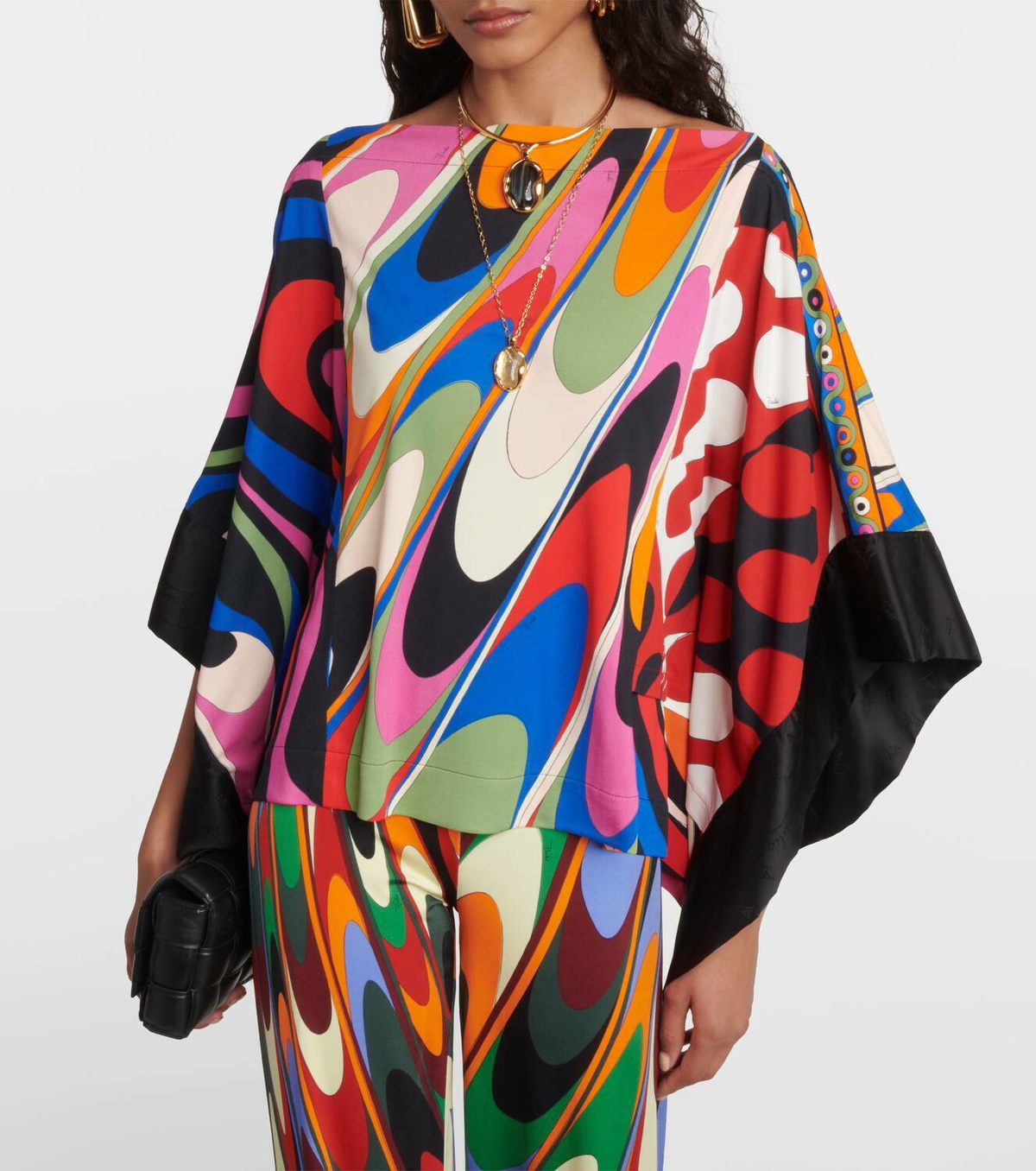 Pucci Patchwork draped blouse Emilio Pucci