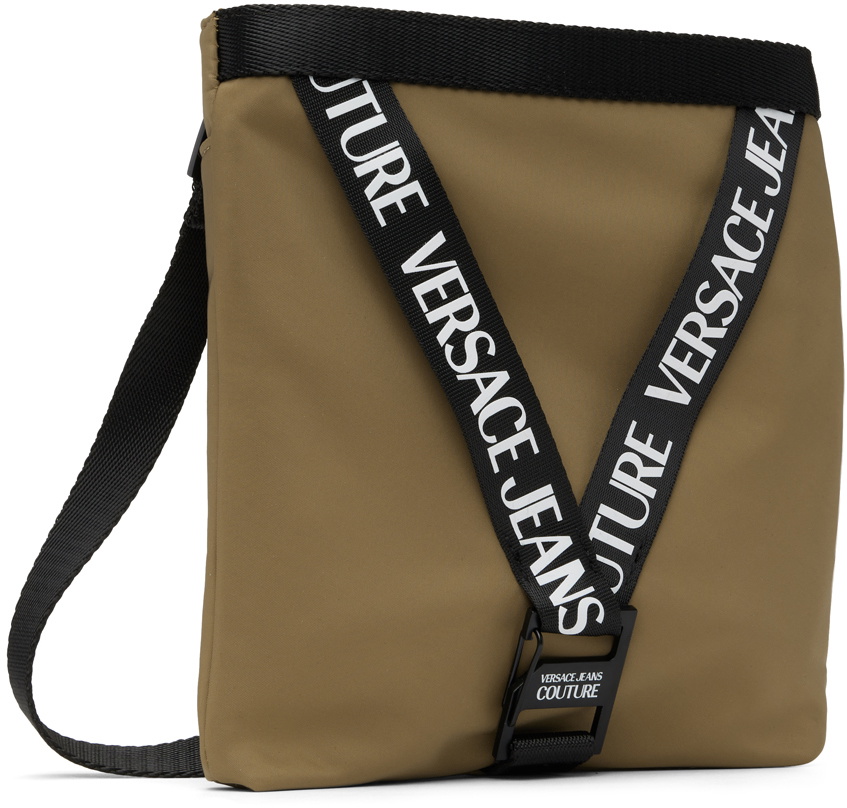 Versace Jeans Couture Tan V-Webbing Belt Bag Versace