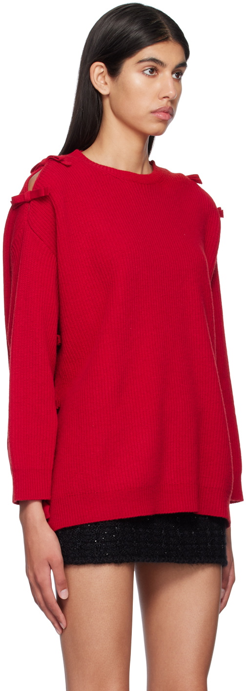 Valentino Red Bow Sweater Valentino