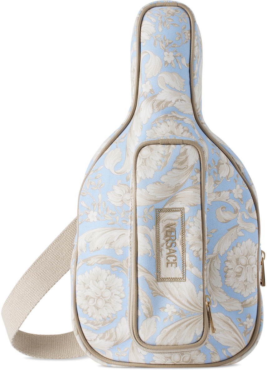 Versace Blue Barocco de la Mer Pickle Ball Racket Set Versace