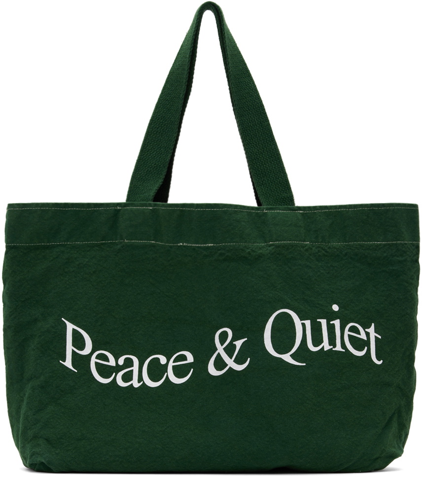 Museum of Peace & Quiet Green 'Peace & Quiet' Tote Museum of Peace and Quiet