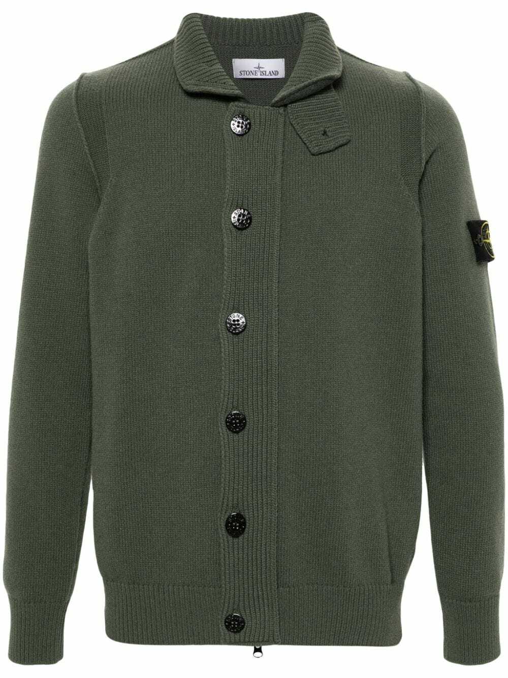 STONE ISLAND - Wool Cardigan Stone Island