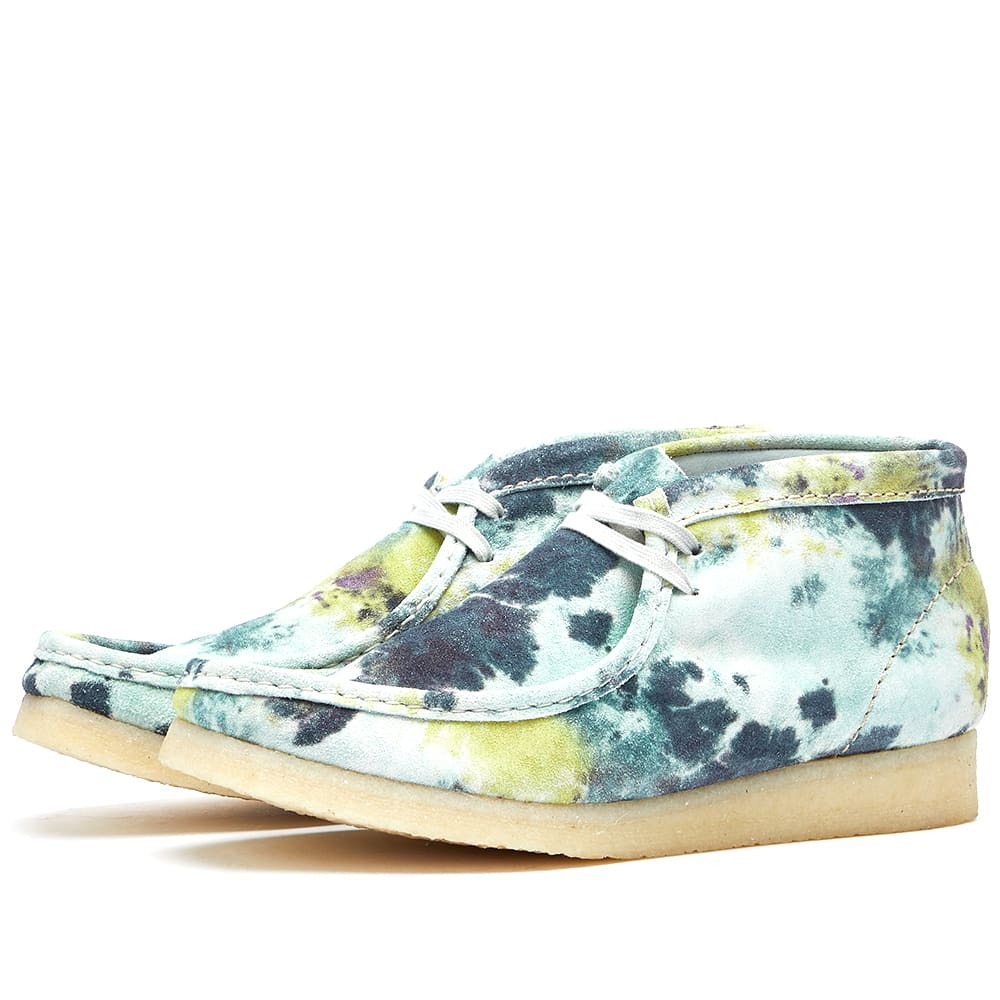 Clarks Originals Women's Wallabee Boot in Turquoise Tye Dye Clarks ...