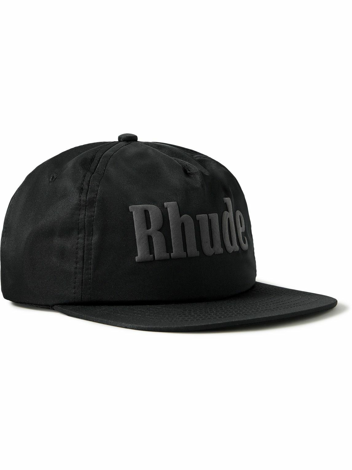 Rhude - Logo-Flocked Satin Trucker Cap Rhude