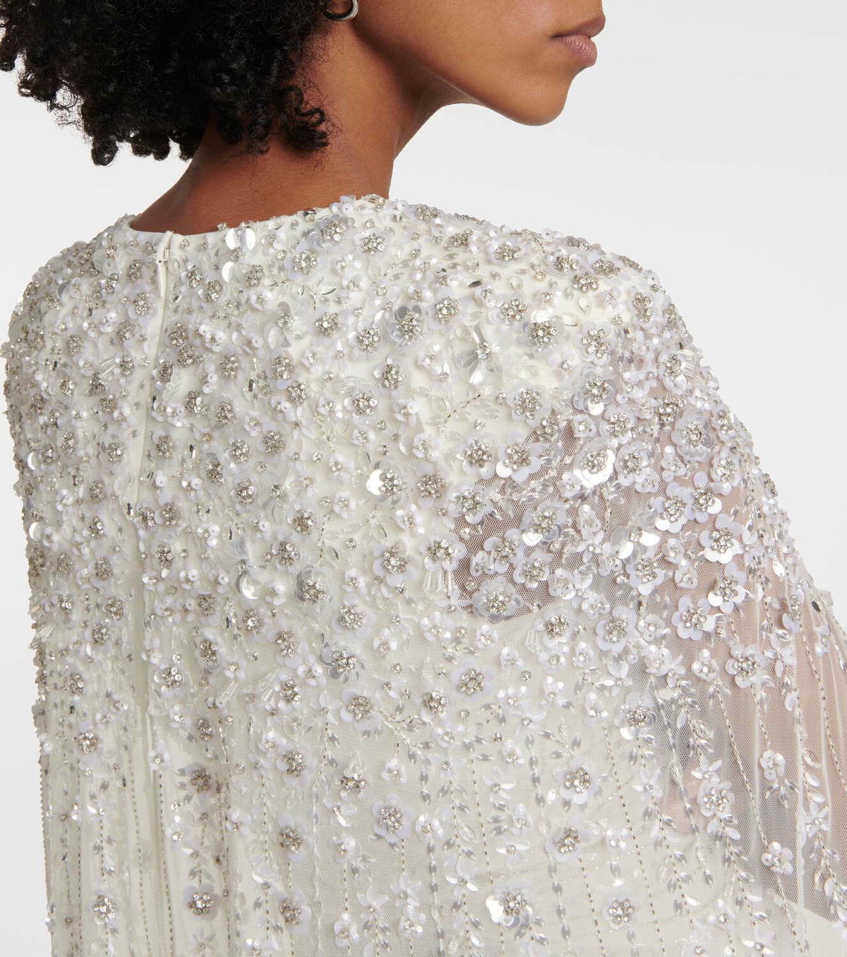 Jenny Packham Bridal Sweet Wonder sequined caped gown Jenny Packham