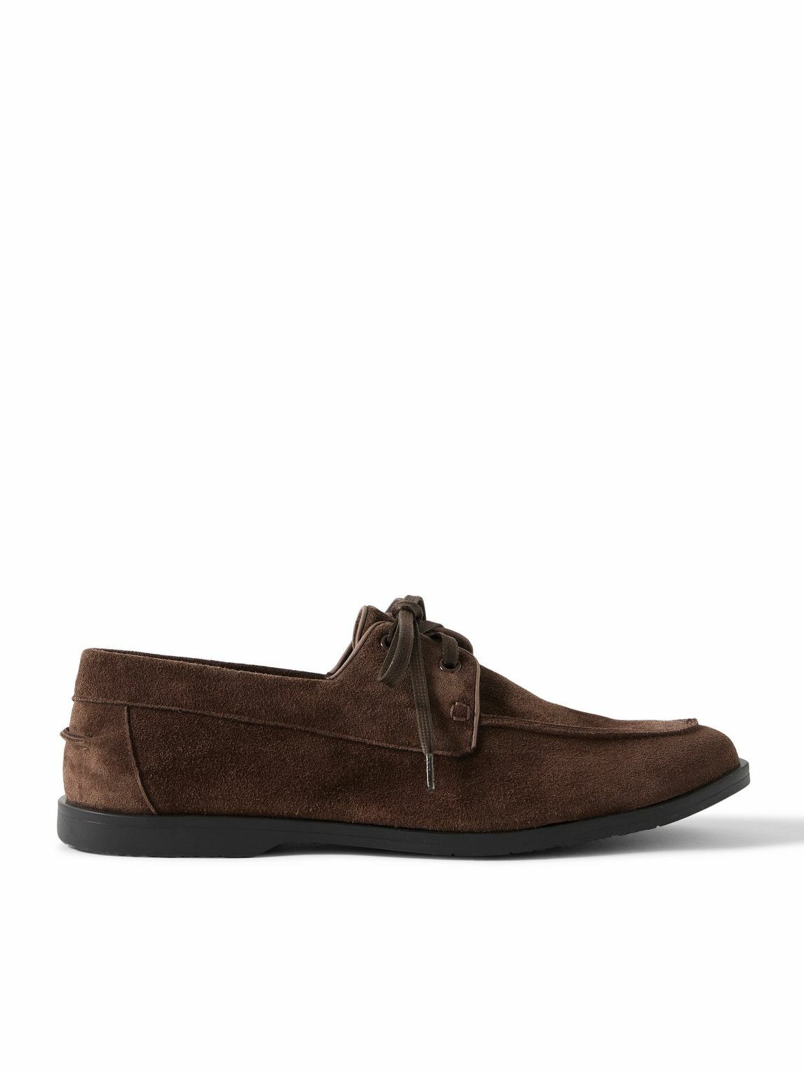 George Cleverley - Devon Suede Boat Shoes - Brown George Cleverley