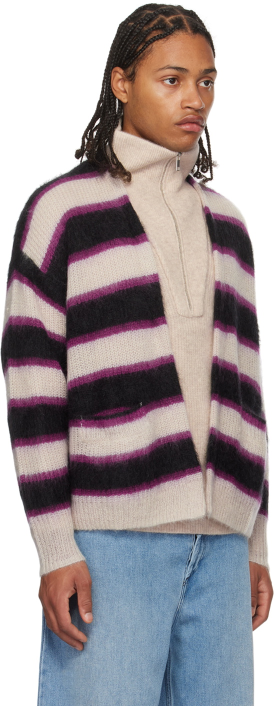 Isabel Marant Black & Off-White Danah Cardigan Isabel Marant