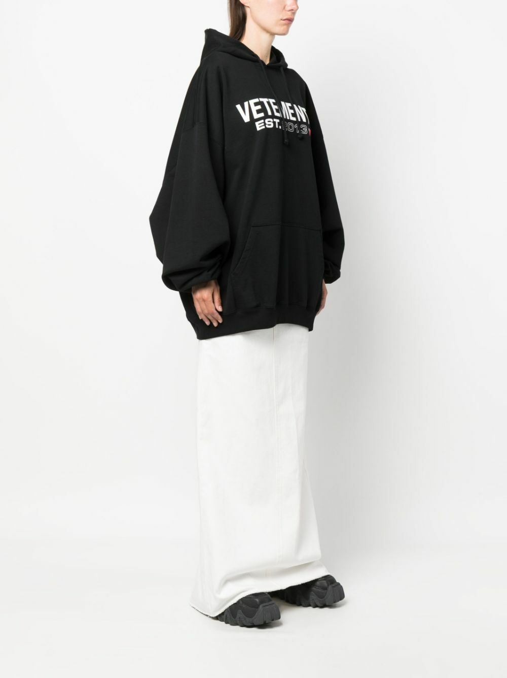 VETEMENTS - Logo Cotton Hoodie Vetements