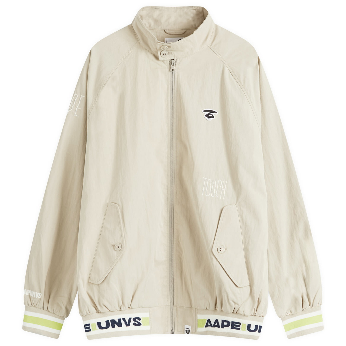 Men's AAPE Cotton Driving Jacket in Beige AAPE by A Bathing Ape
