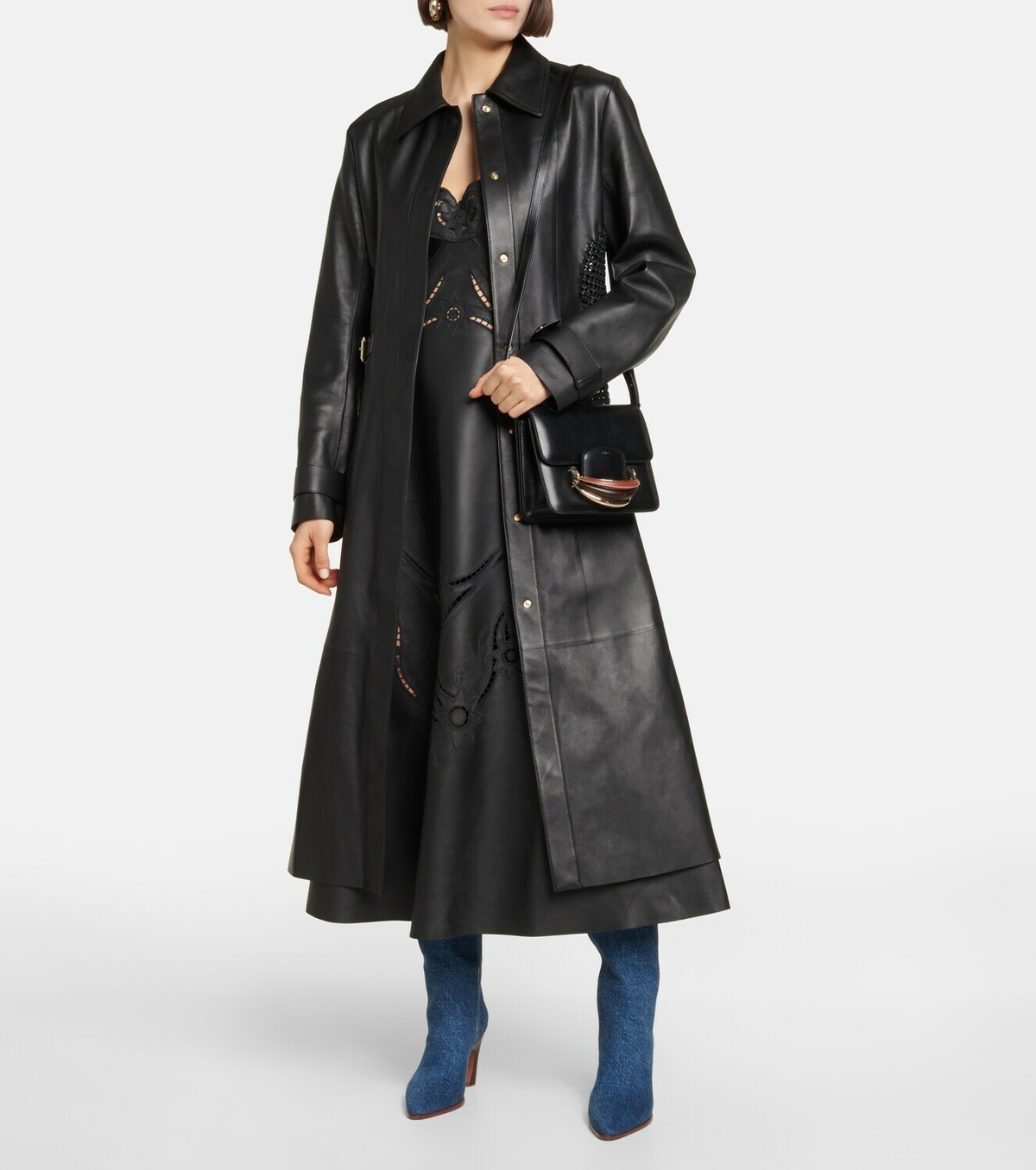 Chloe - Embellished leather coat Chloe