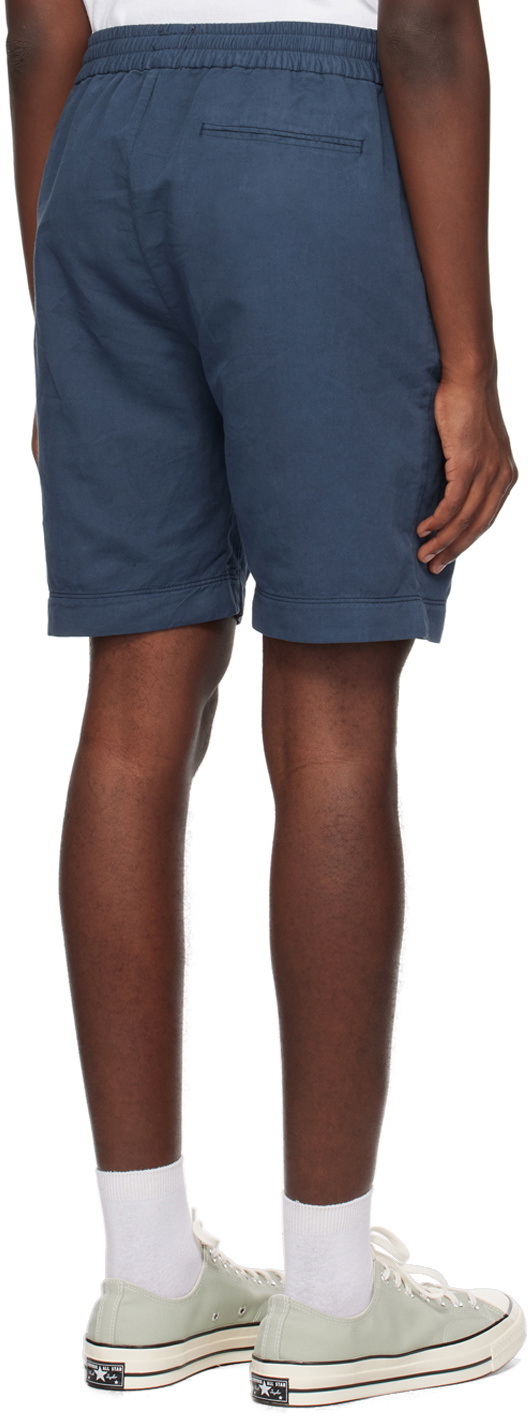 Sunspel Blue Drawstring Shorts Sunspel