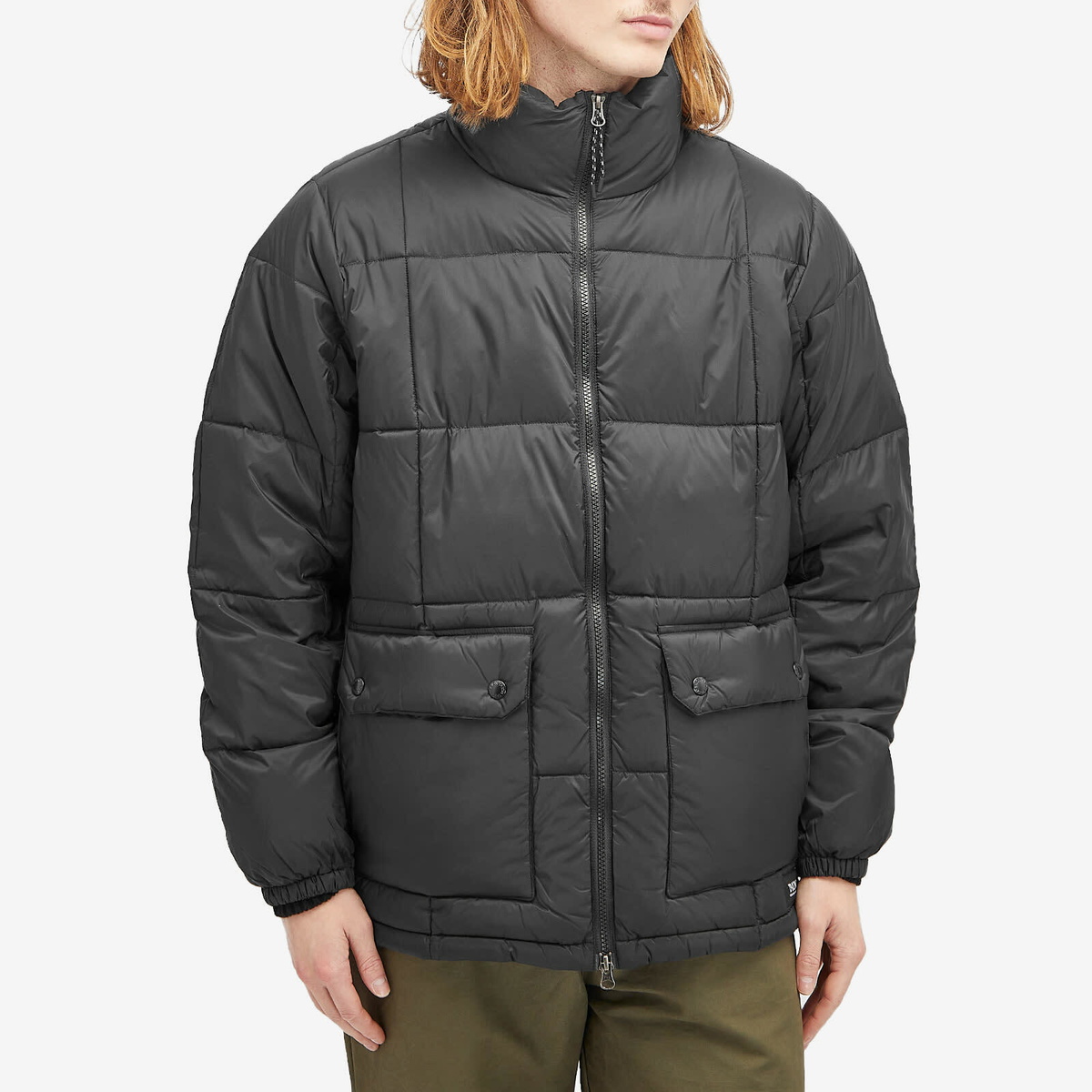 Taion Men's Volume Hooded Down Jacket in Black Taion Extra