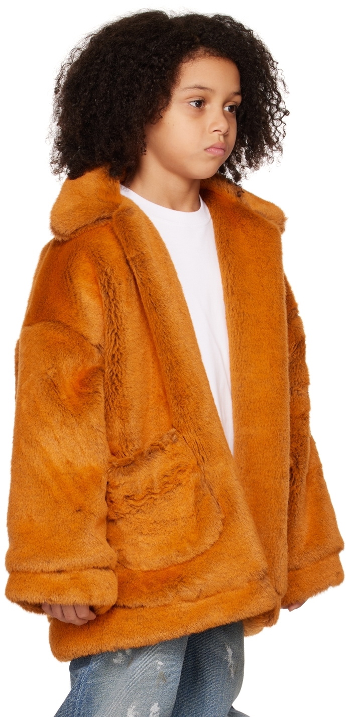 Doublet SSENSE Exclusive Kids Orange Jack(et)- O'-Lantern Faux-Fur ...