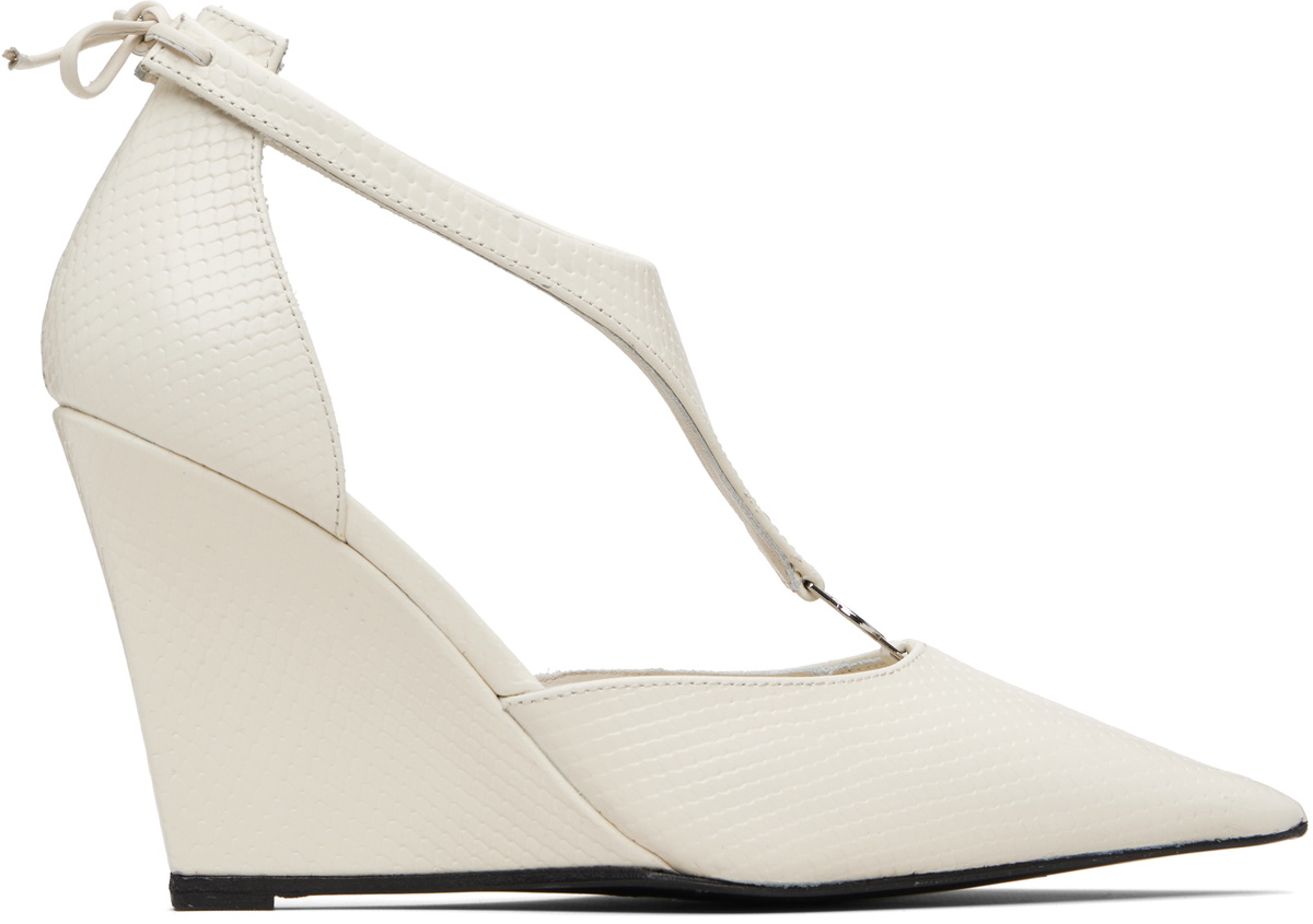 Coperni White Wedge Stiletto Heels Coperni