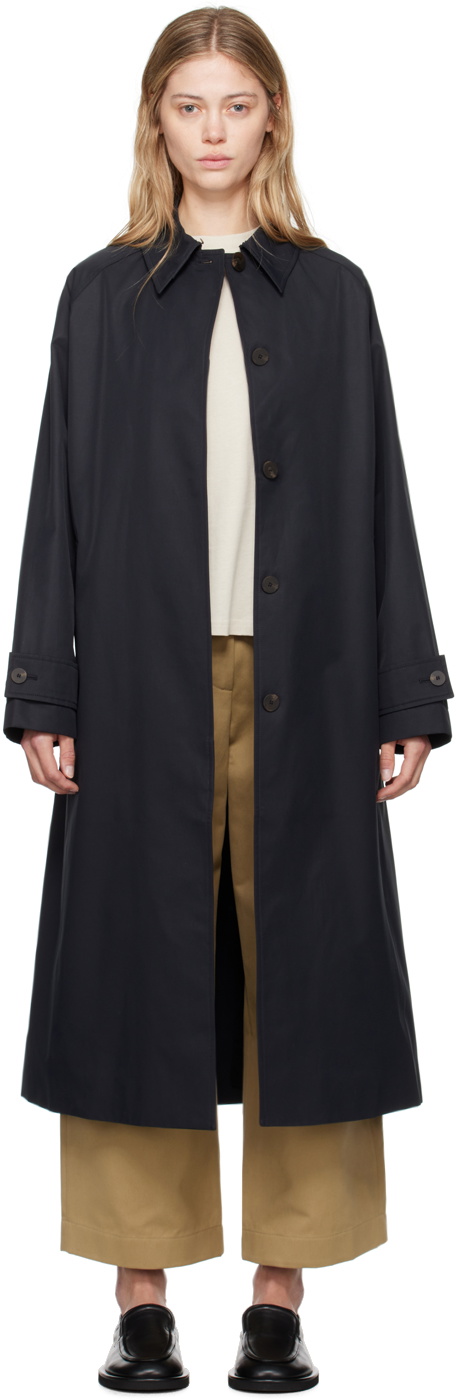 Studio Nicholson Navy Holin Coat Studio Nicholson