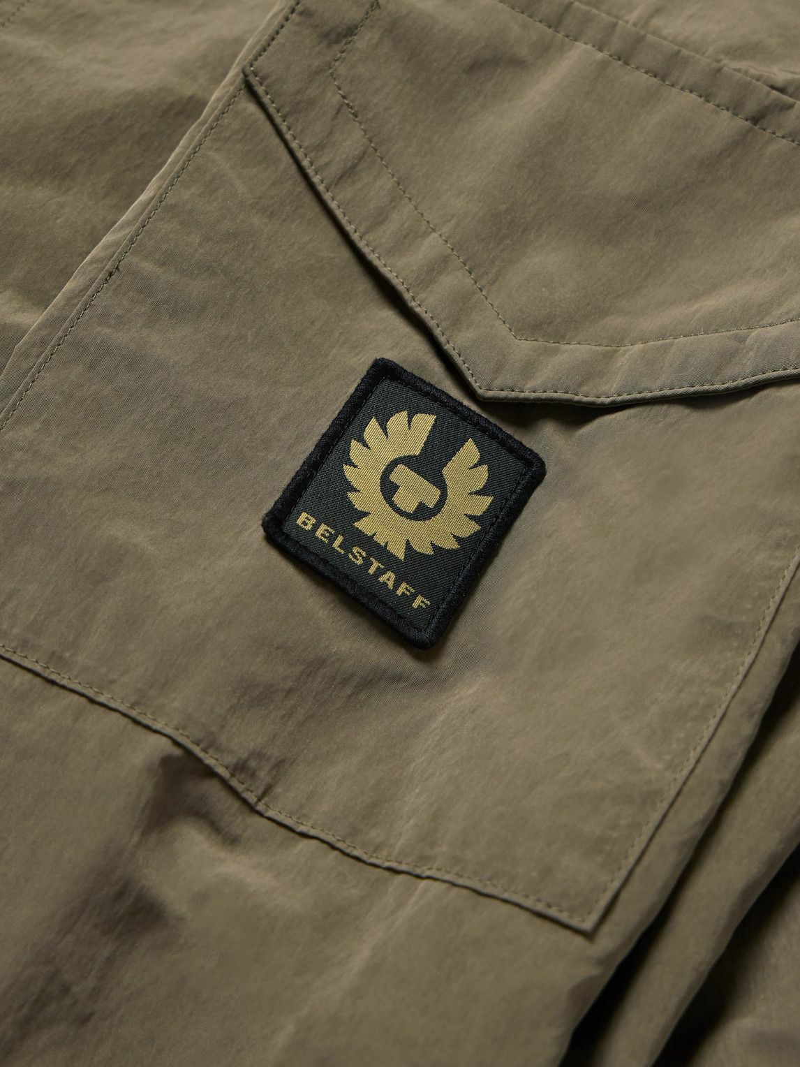 Belstaff - Freight Logo-Appliquéd Shell Bomber Jacket - Green Belstaff