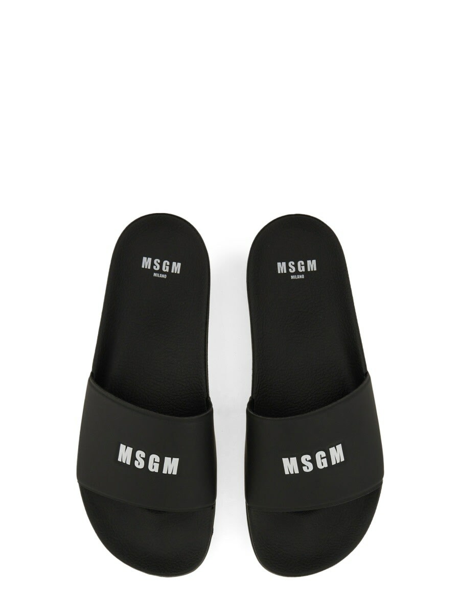 MSGM Slide Sandal With Logo MSGM
