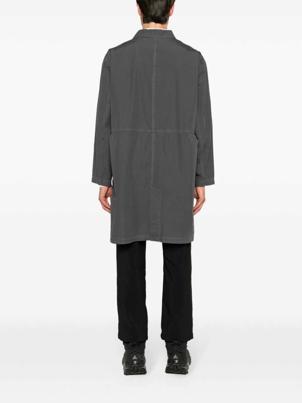 Snow Peak Grey Single-Breasted Cotton Coat Snow Peak