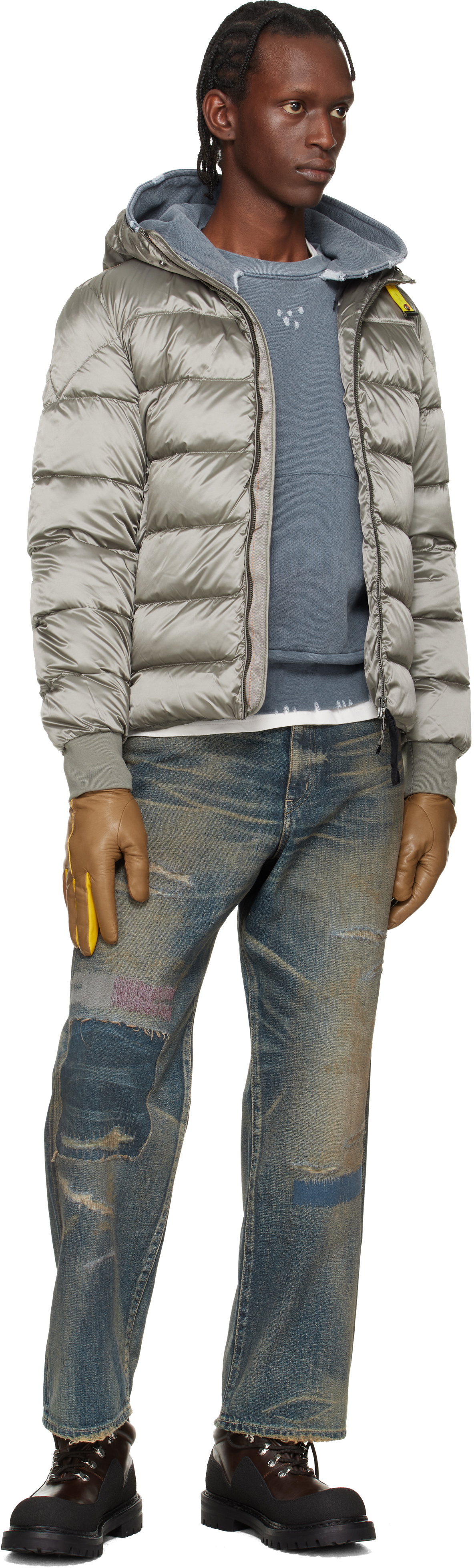 Parajumpers Green Pharrell Hooded Down Jacket Parajumpers