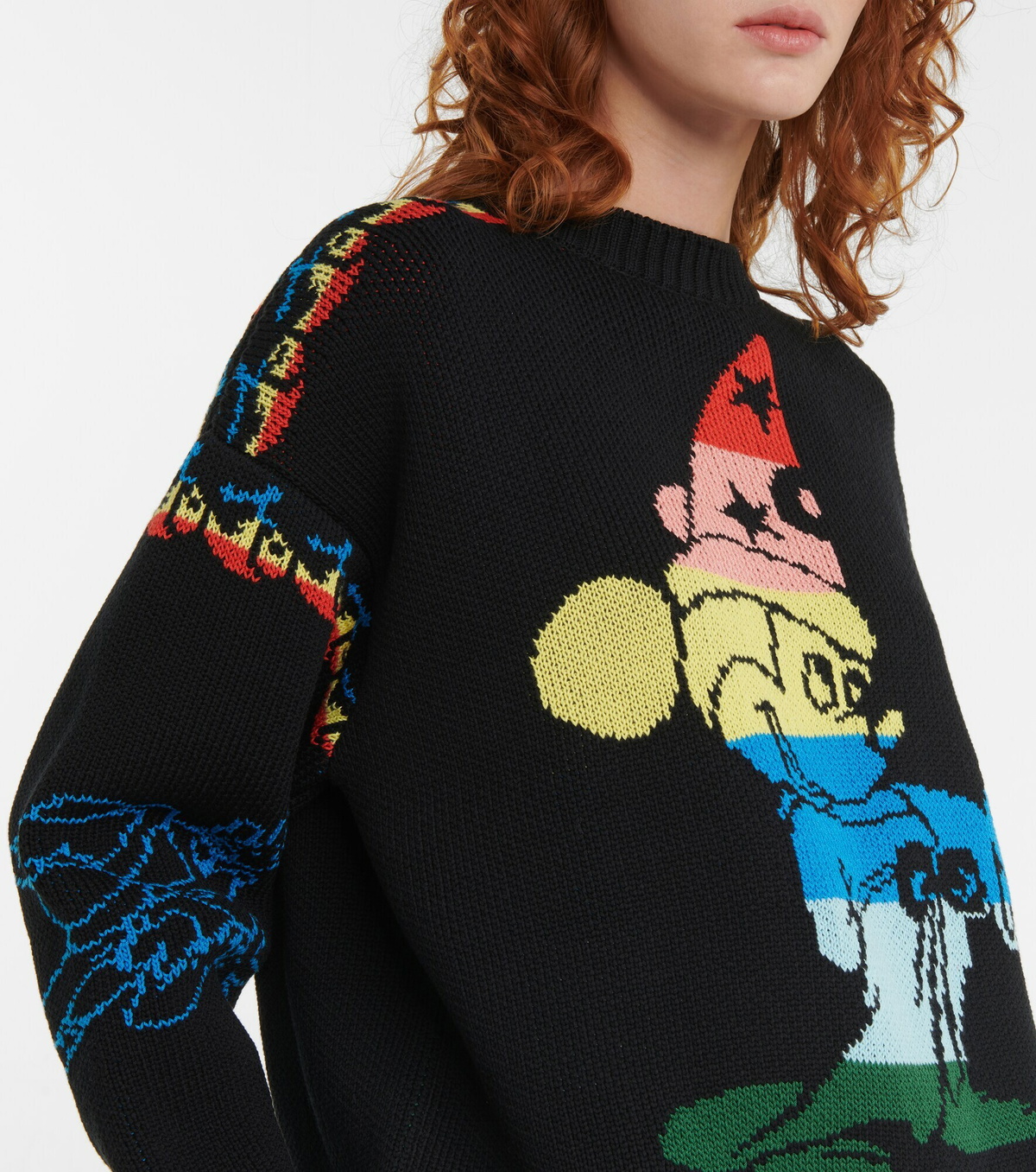 Stella Mccartney X Disney® Jacquard Cotton Blend Sweater Stella Mccartney