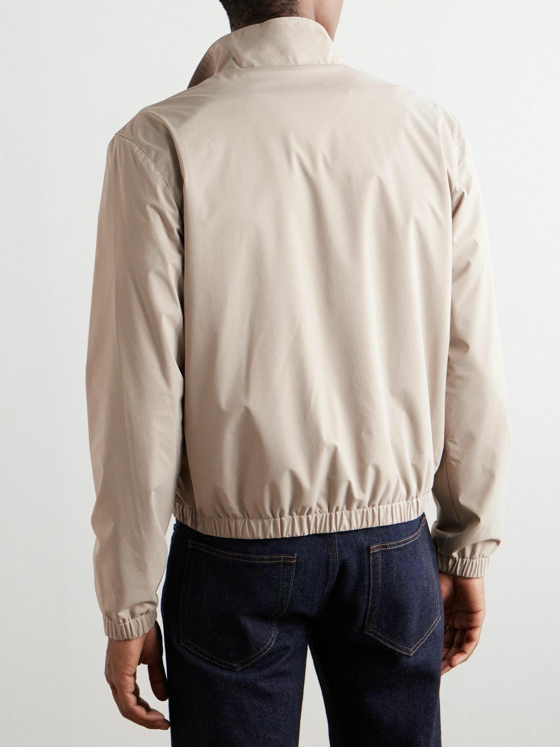 Kiton - Reversible Shell and Jersey Bomber Jacket - Neutrals Kiton