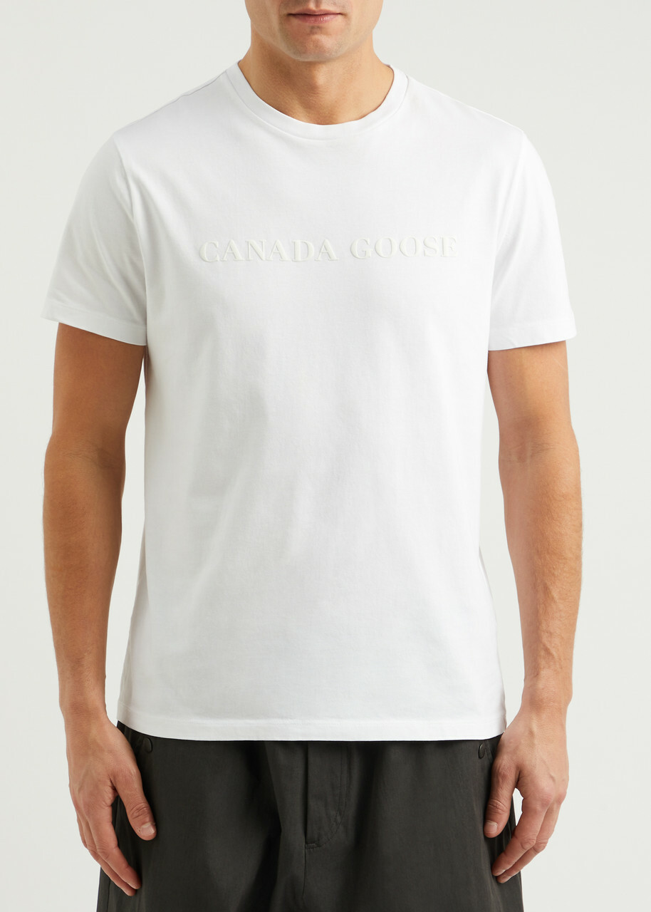 Canada Goose Emersen Logo Cotton T-shirt White Canada Goose