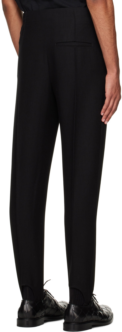 Bottega Veneta Black Structured Trousers Bottega Veneta