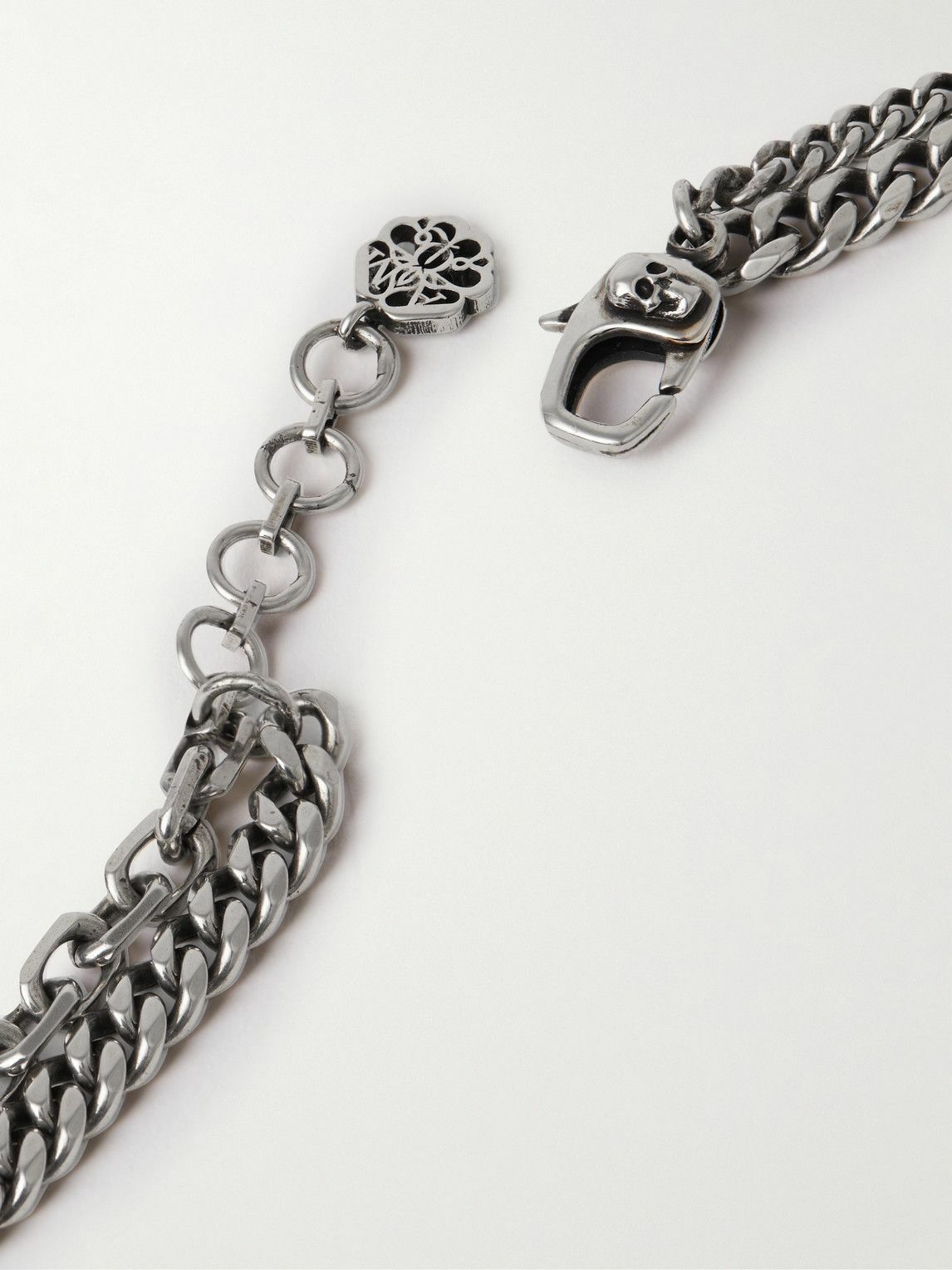 Alexander McQueen - Burnished Silver and Gold-Tone Pendant Necklace ...