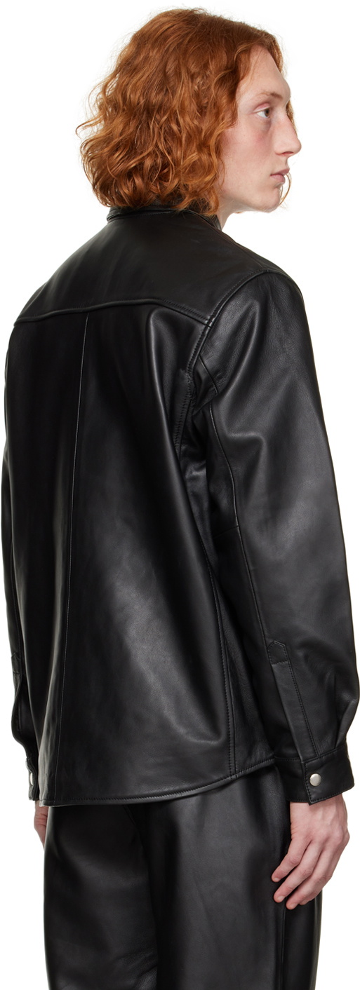 Won Hundred Black Blake Leather Jacket Won Hundred