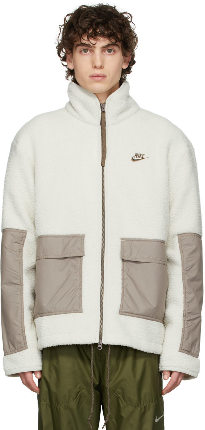 Nike Grey Sherpa Jacket Nike