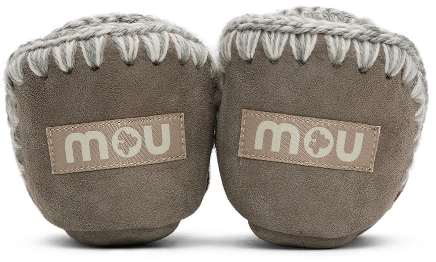 Mou Baby Gray Suede Pre-Walkers Mounser