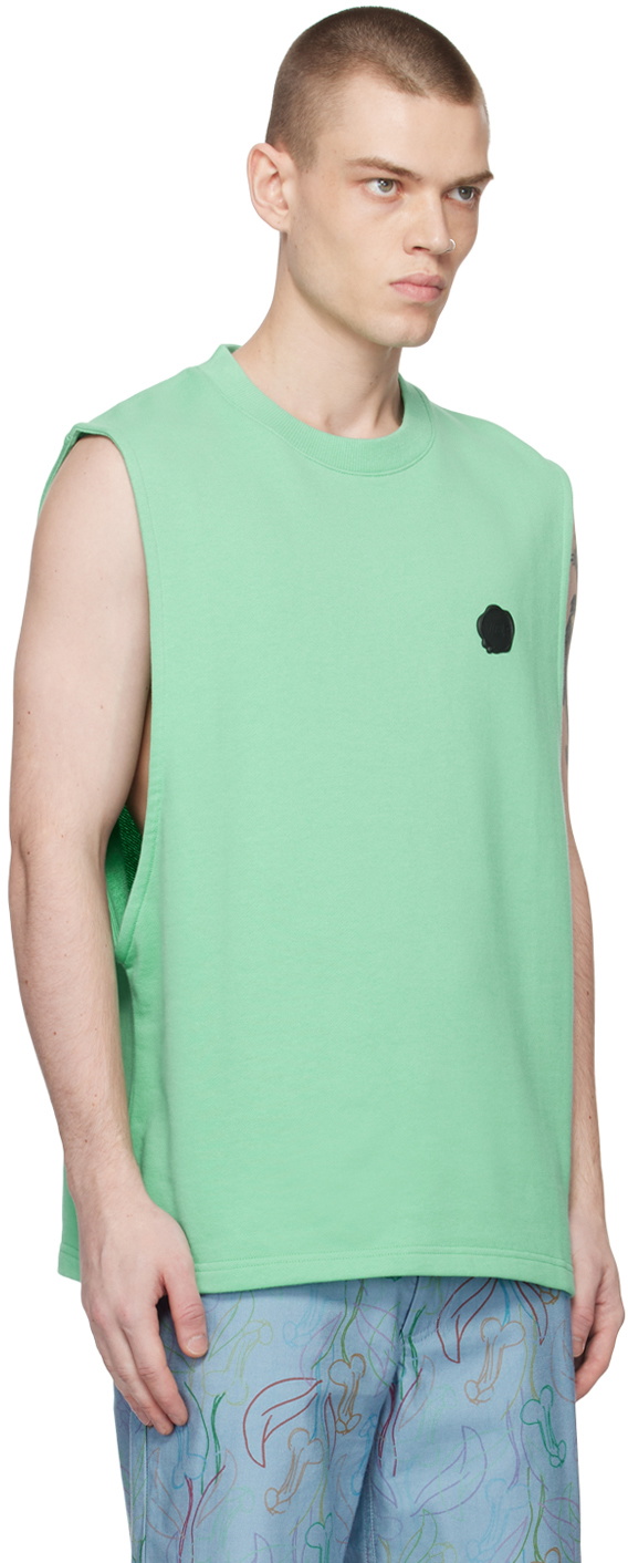 VIKTOR & ROLF MISTER MISTER Green Patch Tank Top