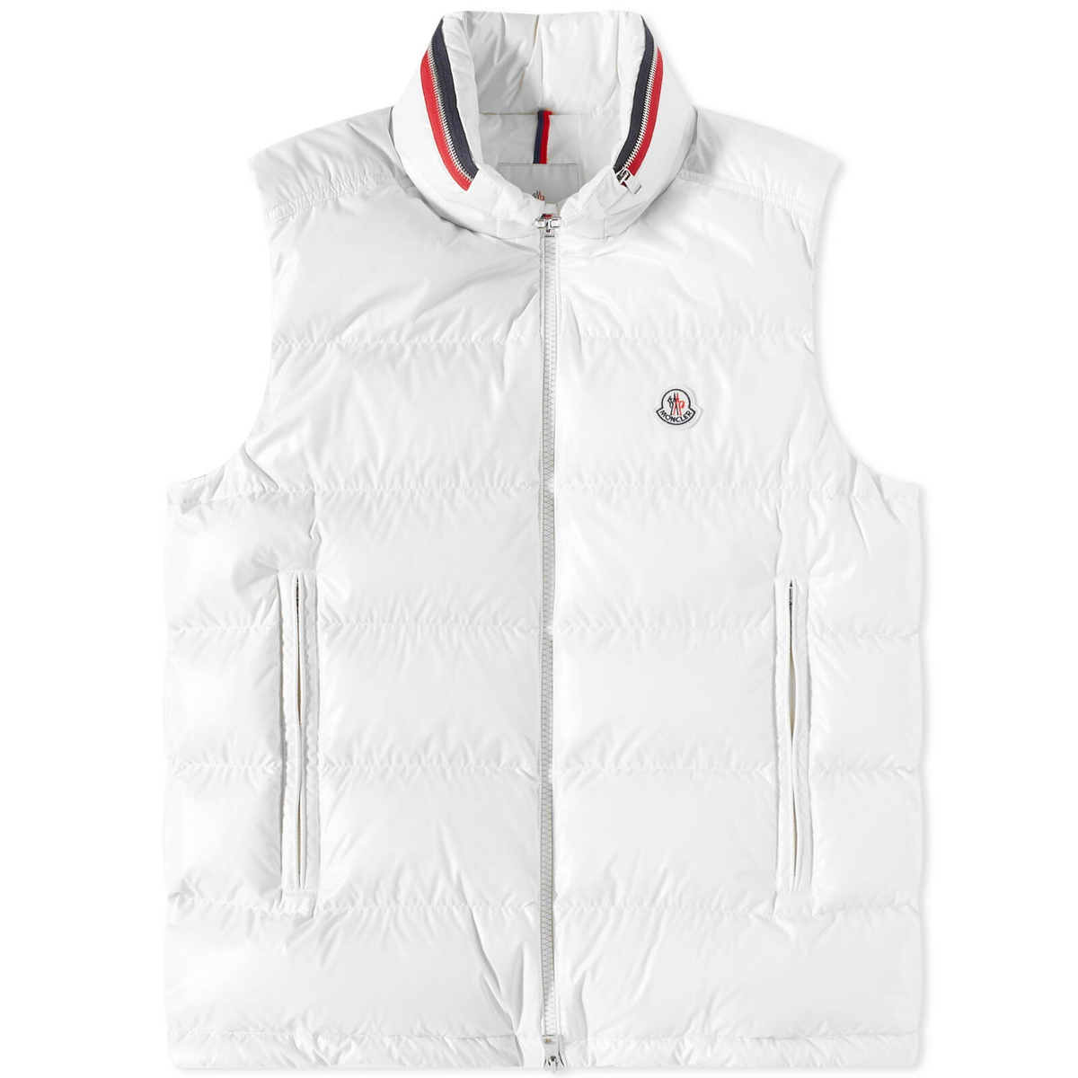 Moncler Men's Ouse Hooded Down Gilet in White Moncler