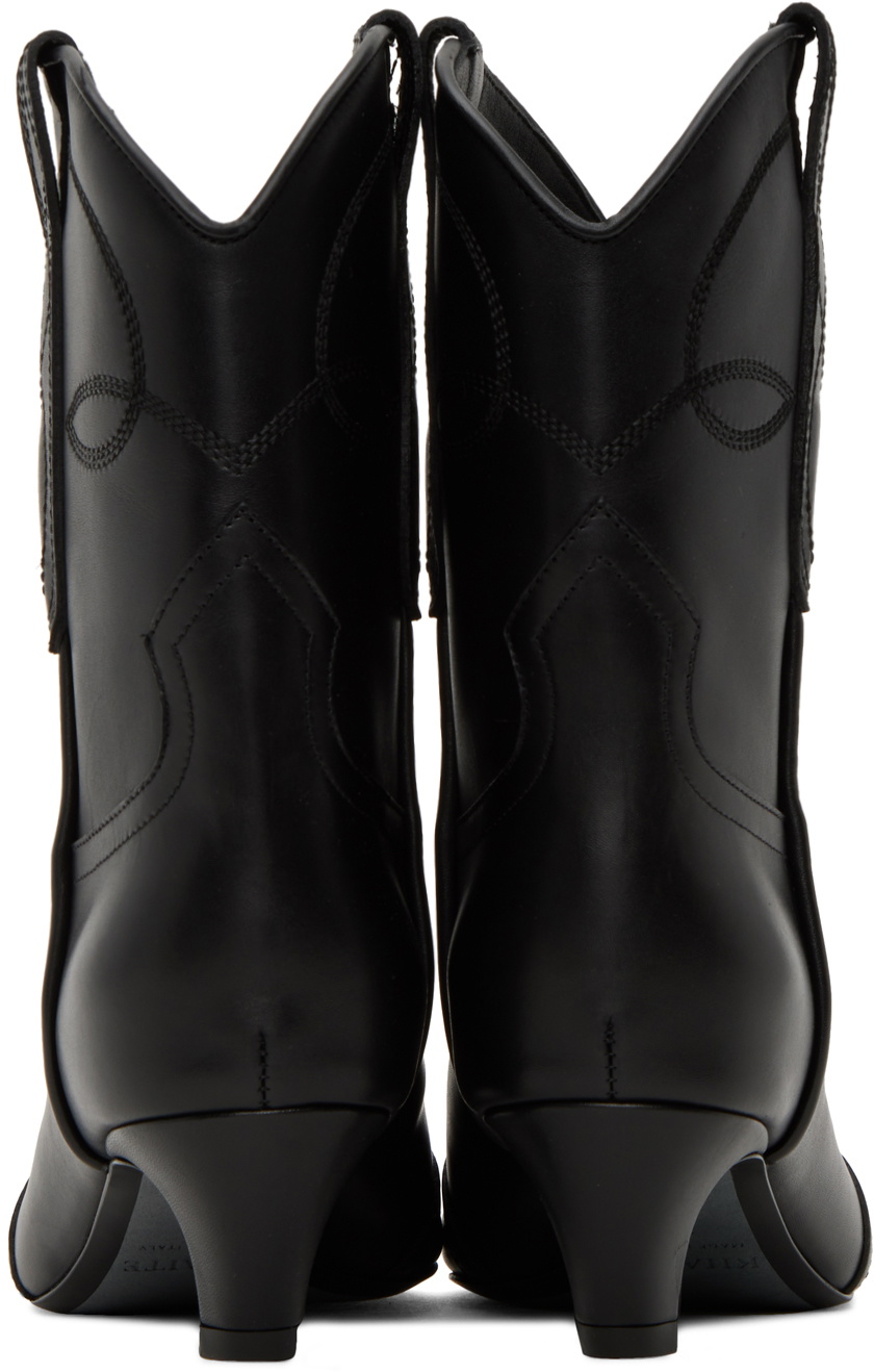 KHAITE Black Dallas Boots Khaite