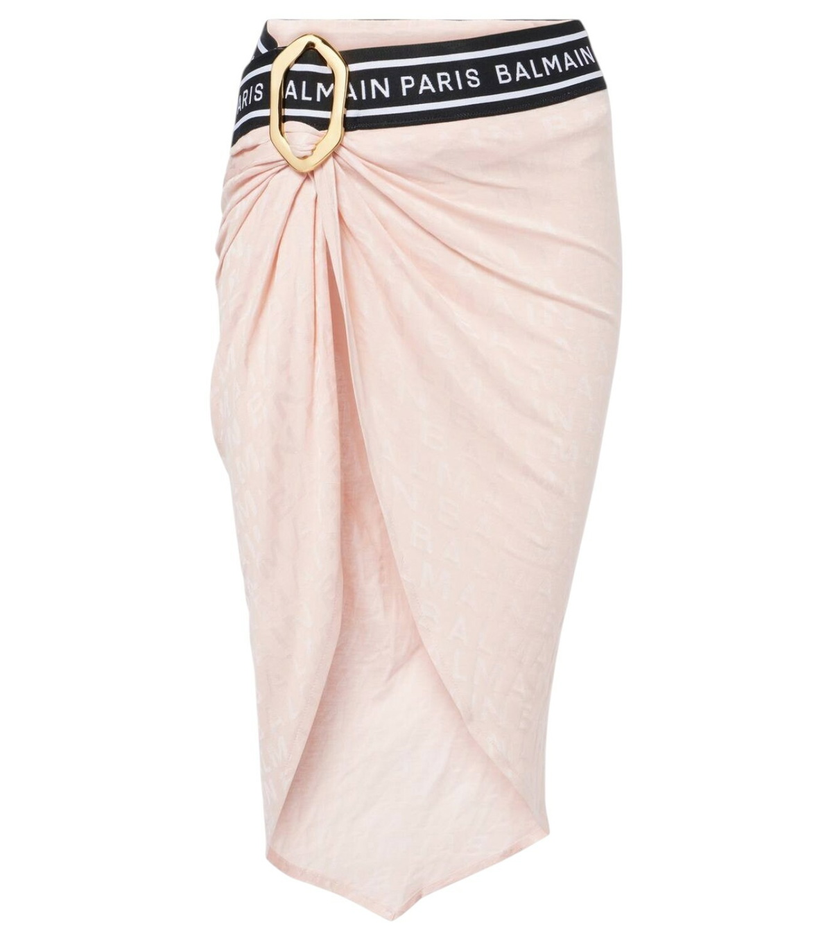 Balmain Knitted cotton-blend beach cover-up Balmain