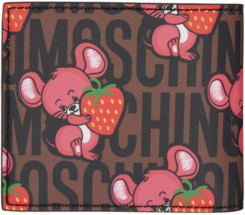 Moschino Brown Illustrated Animals Wallet Moschino