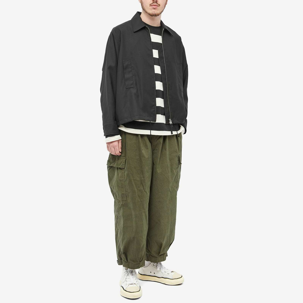 Uniform Bridge Men's Single Blouson Jacket in Black Uniform Bridge