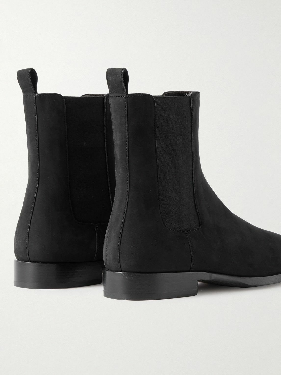 The Row - Grunge Suede Chelsea Boots - Black The Row