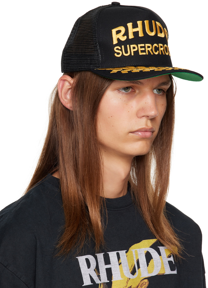 Rhude Black 'Supercross' Cap Rhude