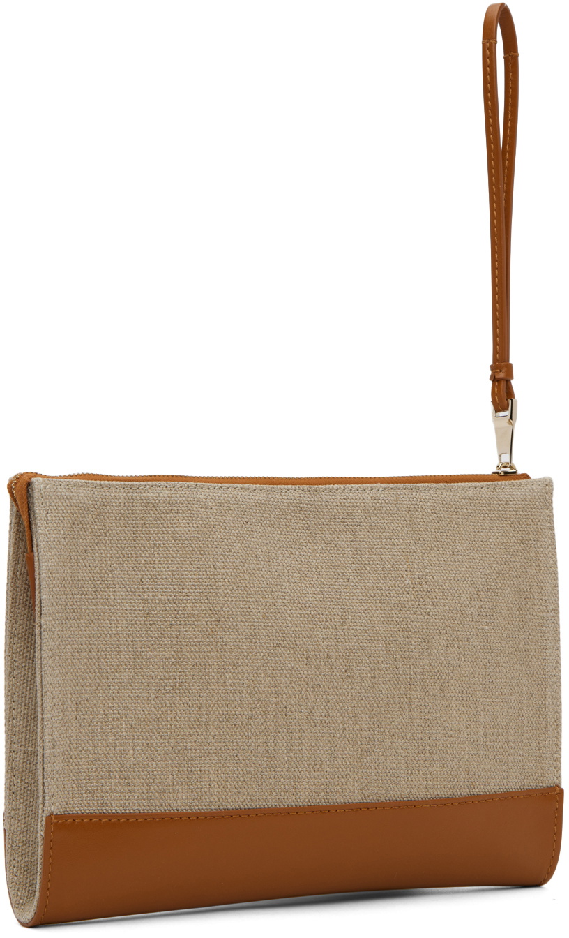 Chloé Tan & Taupe Sense Pouch Chloe