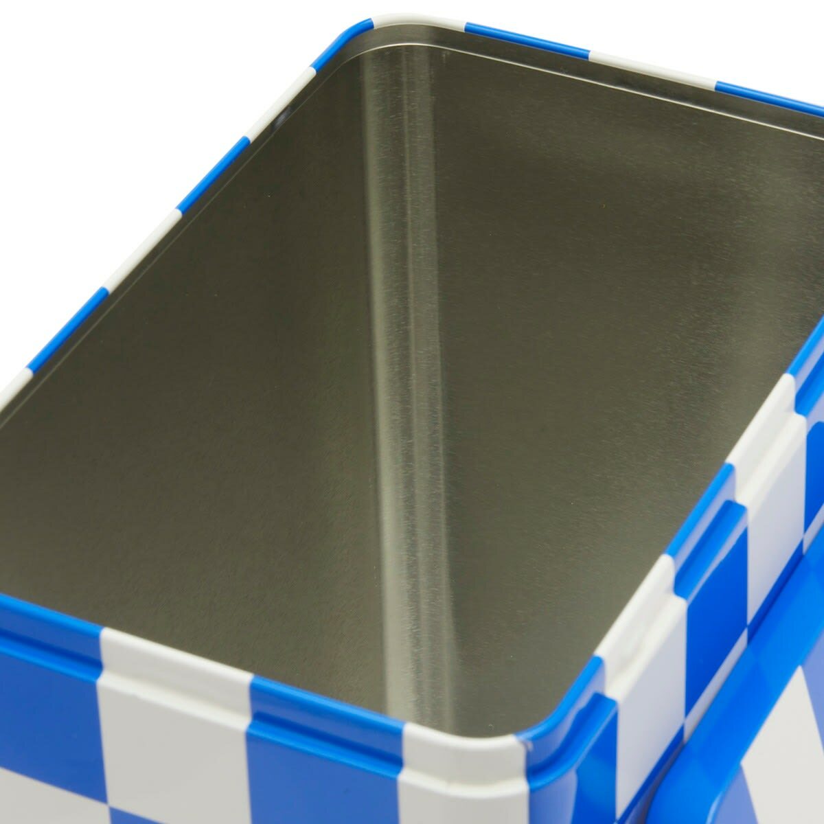 HAY Tin Container - Large in Blue/Off-White HAY