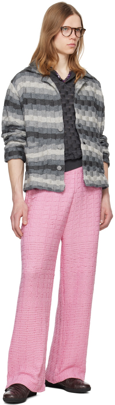 Isa Boulder SSENSE Exclusive Gray Chess Polo Isa Boulder